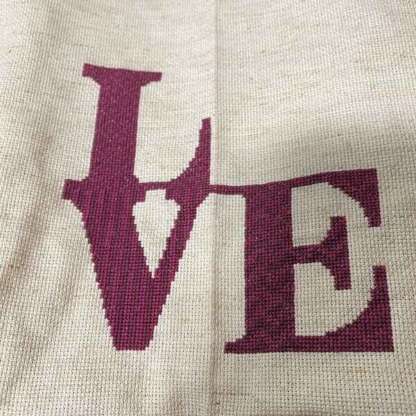 Wedding Cross Stitch Pattern, Love Sign, Customizable, Modern Pattern ...