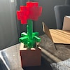 Minecraft Style Rose - Custom Colors - Desk Accessory - Gift for Gamers ...