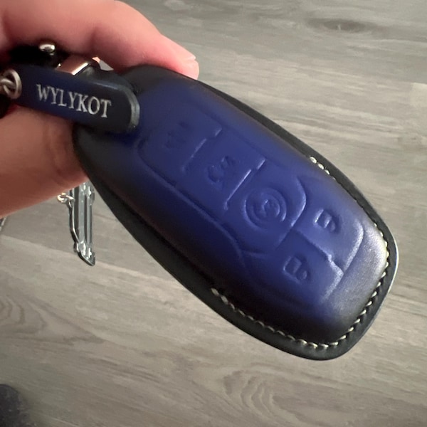 Mini Cooper Key Case - Handcrated Leather Key Fob Cover for Mini Cooper ...