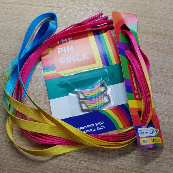 Pansexual Lace Locks — Small Subtle Gay Pride Shoelace Discreet Shoe ...