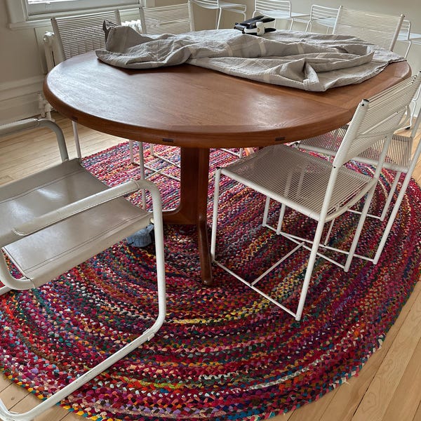 5x8 Ft. Indian Kilim Wool Jute Rug Rectangle Shape Rug Every Color ...