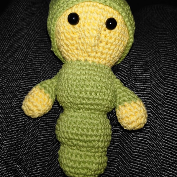 Glow Worm Crochet Pattern, Easy Crochet Glow Worm Pattern, Beginner ...