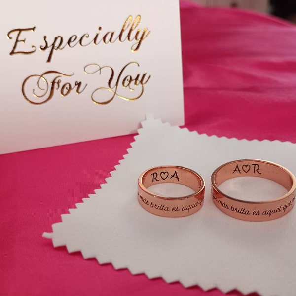 Personalized Engraved Handwriting Ring • Christmas Gift • Custom ...