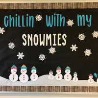 Teachers School Bulletin Board Cutouts | Winter Bulletin Board Kit| We ...