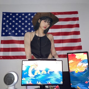 Le Sserafim Cowboy Chaewon American Flag full Size - Etsy
