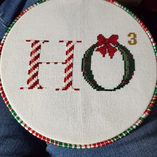 Ho Ho Ho (cubed) Christmas Cross Stitch Pattern - Etsy