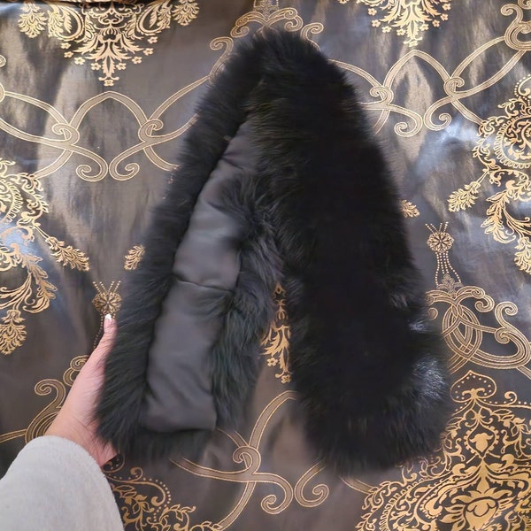 Huge Double Face Luxury Silver Fox Fur Boa,118inch (300cm)natural Color ...