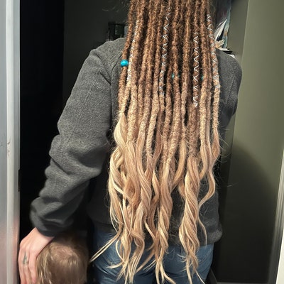 Synthetic Dreadlock Extensions With Luxury Human Hair Ends. Luxury ...