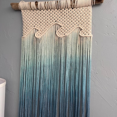 Beachy Wave Macrame Wallhanging - Etsy