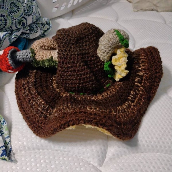 Purple Magic Floppy Witch Hat - Etsy