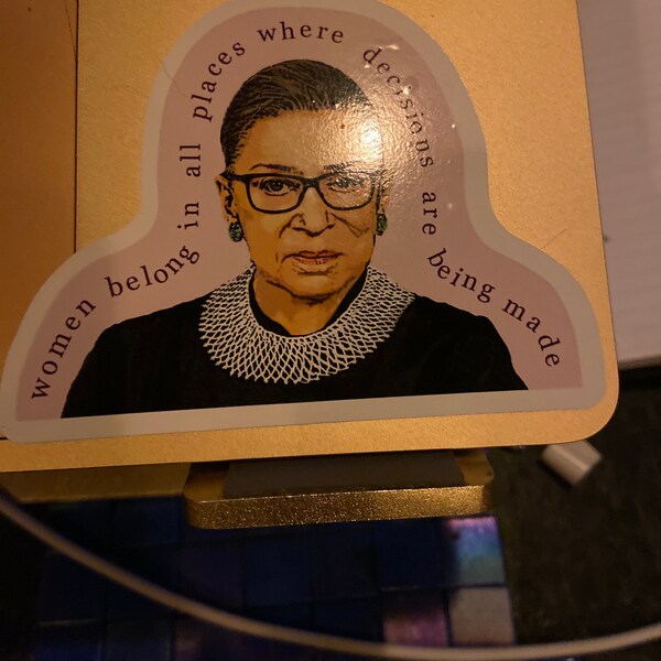Ruth Bader Ginsburg Sticker,notorious RBG Quote Sticker,feminist ...