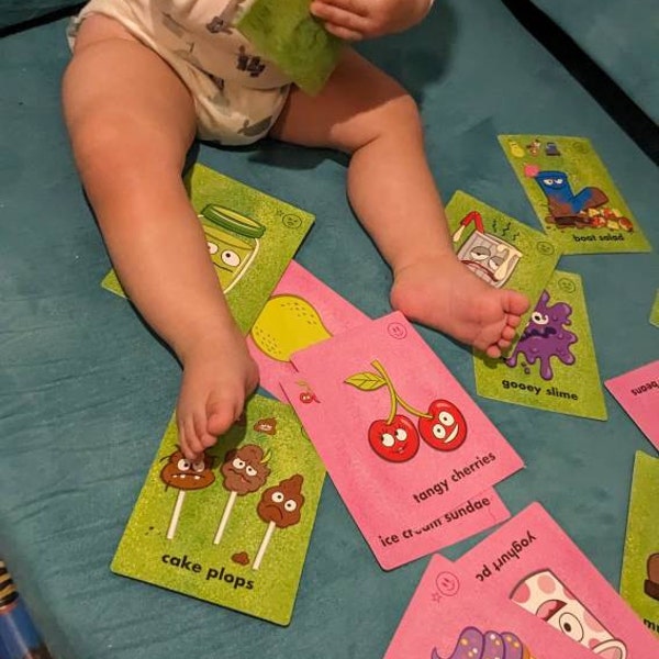 Toddler and Kids Card Game Yuck or Yum Educational Travel Toy/activity ...