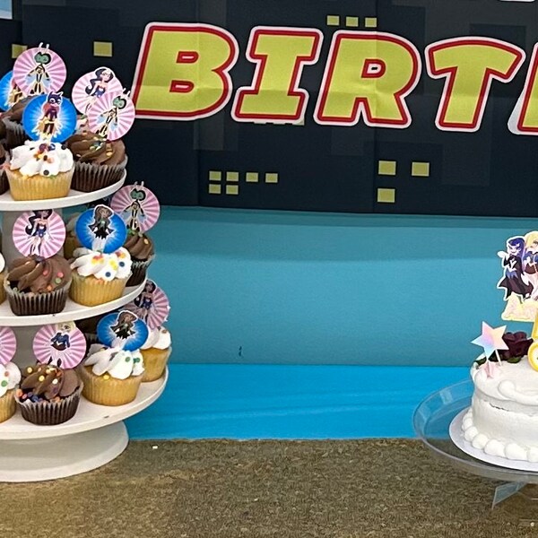 Superhero Girls Team Name/age Cake Topper || Theme Cake Topper ...