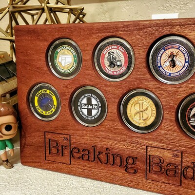 Challenge Coin Rotating Display Natural Jatoba Wood Perfect for ...