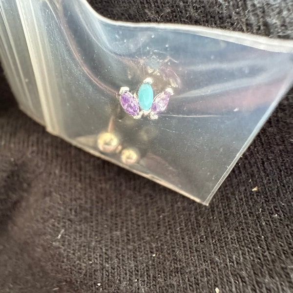 16G Little Vintage Bug Piercing #rook, Curved Barbell Cartilage ...