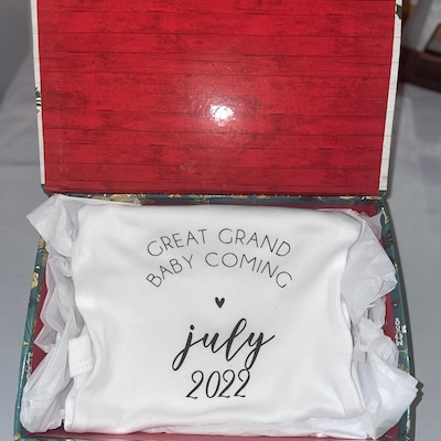 Great Grand Baby Coming Pregnancy Announcement Great - Etsy