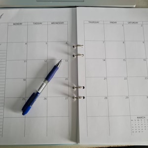 Weekly Planner Printable 2 Page Spread Hourly Week on Two - Etsy Canada