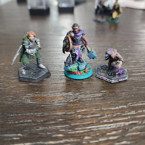 Giant Dragon Hunter Huge Multiple Poses Dnd Miniatures 32mm 8K Resin ...