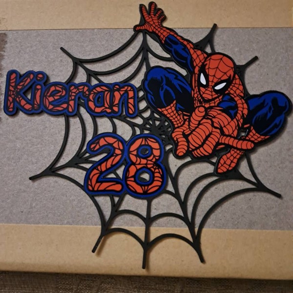 Spin Spidey Inspired Cake Topper, Print at Home, DIY, Last Minute ...