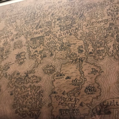 11 X 17 Vintage Runescape World Map Print - Etsy