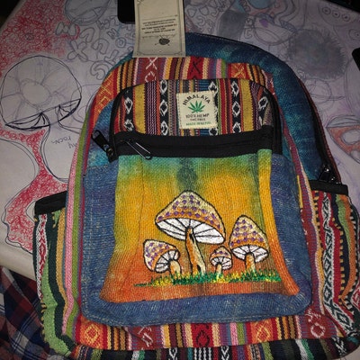 Unique Design Himalaya Hemp Backpack Small Backpack Hippie Backpack ...