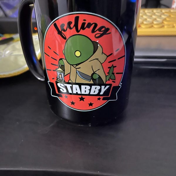 Feeling Stabby Tonberry Coffee Mug - FFXIV Cup Funny Final Fantasy ...