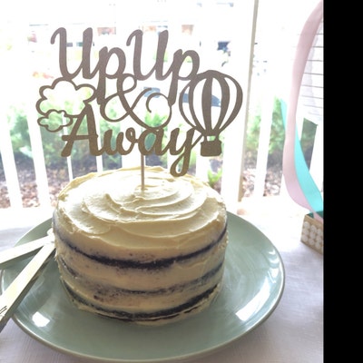 Up up & Away Cake Topper up up and Away Party Decor Hot Air - Etsy