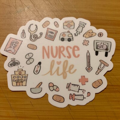 Nurse Sticker Nursing Student Sticker NP Sticker Medical - Etsy