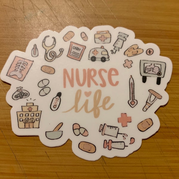 Nurse Sticker | Nursing Student Sticker | NP Sticker | Medical ...