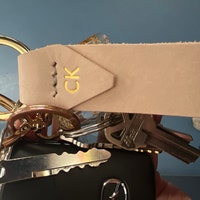 Vintage Leather Hotel Key With Brass Oval Key Ring, Personalized ...