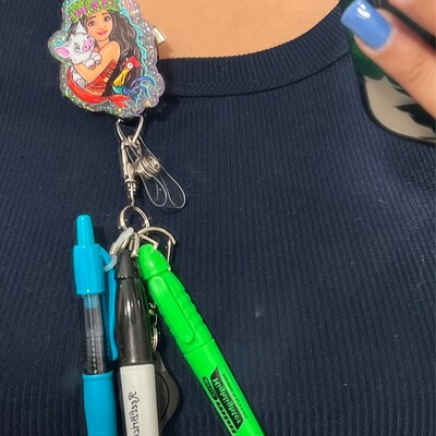 Skeleton Reading, Badge Reel, Teacher Badge Reel, Retractable, Lanyard ...