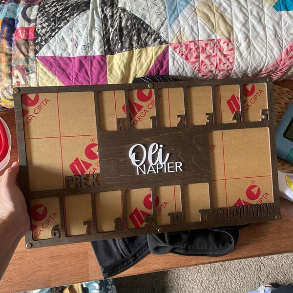 Personalized Child Fingerprint Flower Sign. Mother's Day Gift. Kid ...