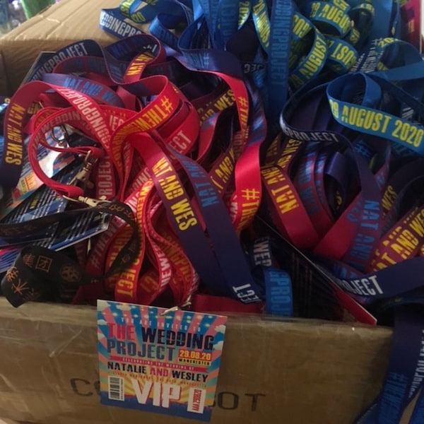 Wedding Festival VIP Lanyards (samples) - Etsy
