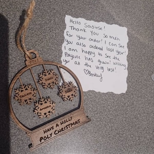 Personalized Polyamory Ornament Have a Holly Poly Christmas 2024 - Etsy