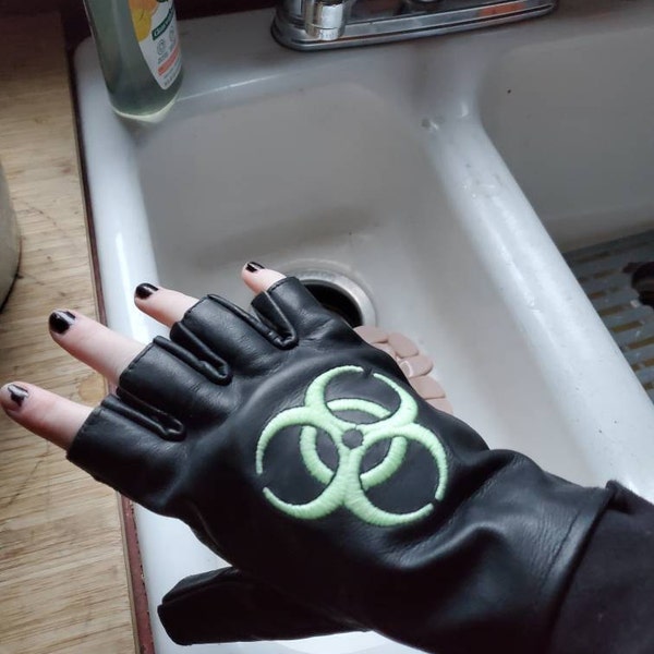 Post-apocalyptic Biohazard Gloves (punk, Gothic, Rave) - Etsy
