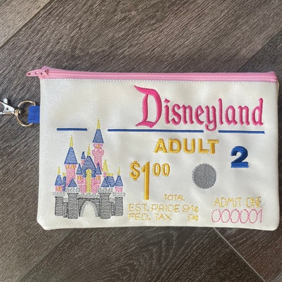 Park Ticket Bag 2 Sizes Digital Embroidery File, 5x7 and 6x9, in the ...