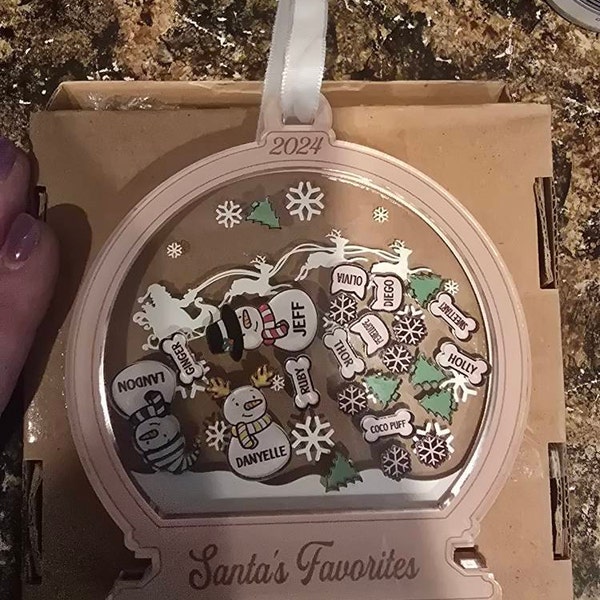 Personalized Snowman Family Christmas Ornament 2025, 4D Family Snowman ...