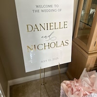 Acrylic QR Code Table Sign | Business QR Code Sign | Modern Calligraphy ...