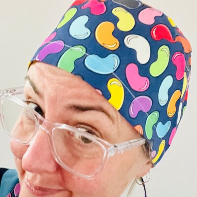 Mouse and Friends Surgical Scrub Hat personalised Scrub Hats, Scrub ...