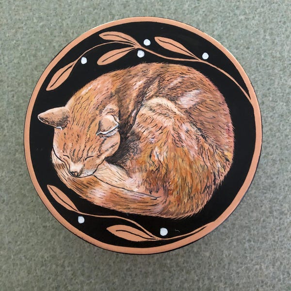 The Fight Between Theseus and Minotaur, Hand-painted on Decorative ...