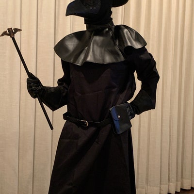 Halloween Plague Doctor Robe Plague Mask Plague Costume Plague Doctor ...