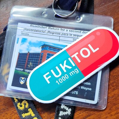 Fukitol Enamel Pin Funny Sarcasm Fukitol Prescription Pill - Etsy