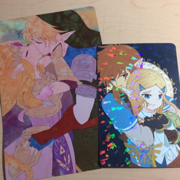 Legend of Zelda Breath of the Wild Link and Zelda *LIMITED EDITION ...