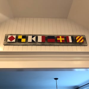 Custom Wood Signs Flag Signs Nautical Decor Navy Signal Sign - Etsy