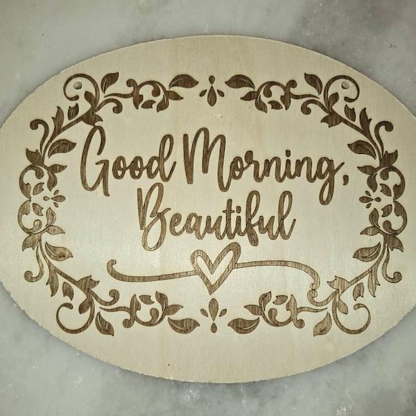 Good Morning Beautiful SVG, Hello Beautiful Sign (digital Download) - Etsy