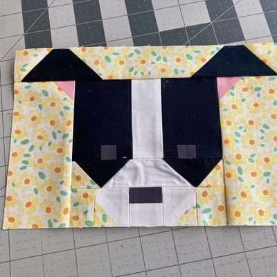 Dog Quilt BLOCK Pattern, PDF, Instant Download, Modern Patchwork, Pet ...
