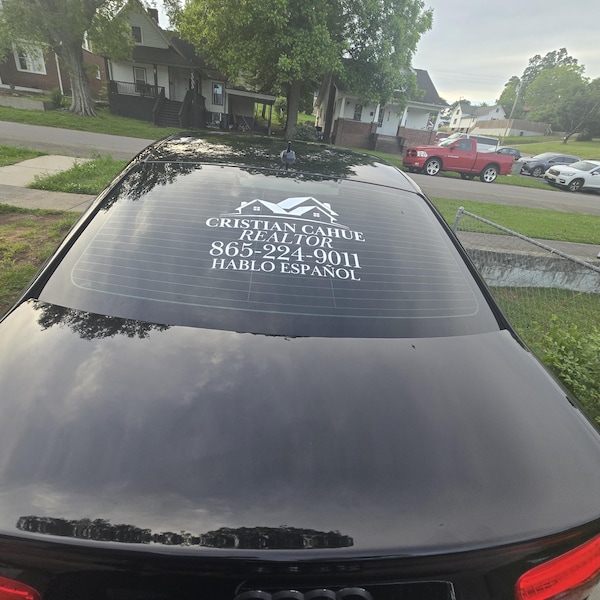 Custom Realtor Decal | Real Estate Car Sticker | Business Logo Vinyl ...