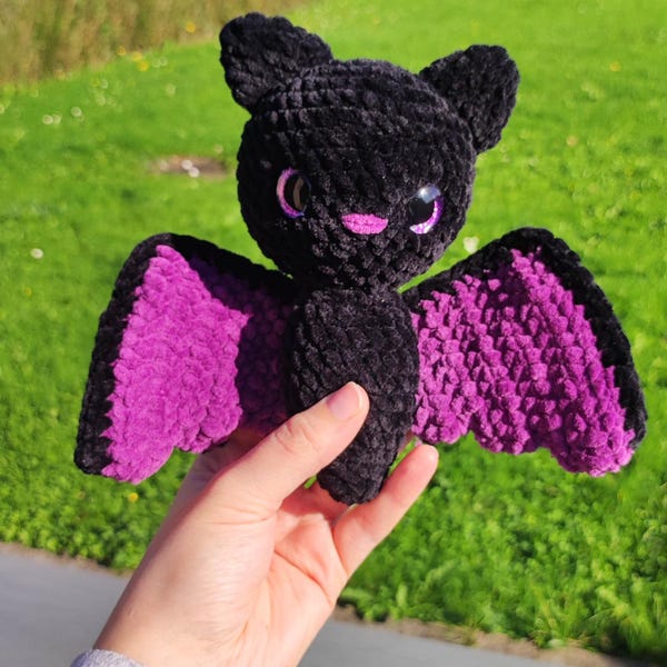PATTERN: Plush Binx the Bat Pattern Amigurumi Chunky Bat Pattern Super ...