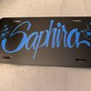 Airbrushed Car Tag Colorful Beach Scene Front License Plate Custom ...