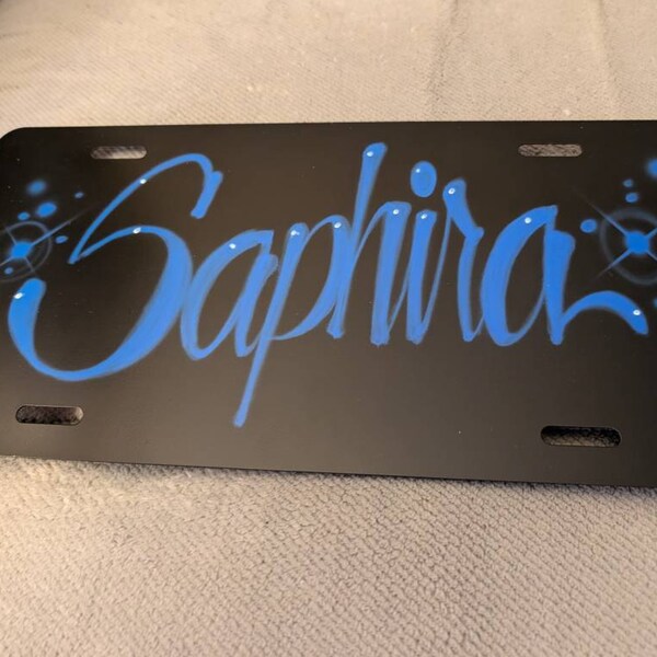 Airbrushed Smiley Face Car Accessory | Have a Nice Day | Front License ...